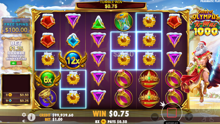 Gates of Olympus Xmas 1000 Slot Demo (Free Play) - Slots Pod