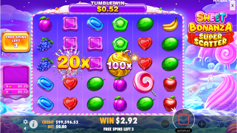 Sweet Bonanza Super Scatter Slot Demo (Free Play) - Slots Pod